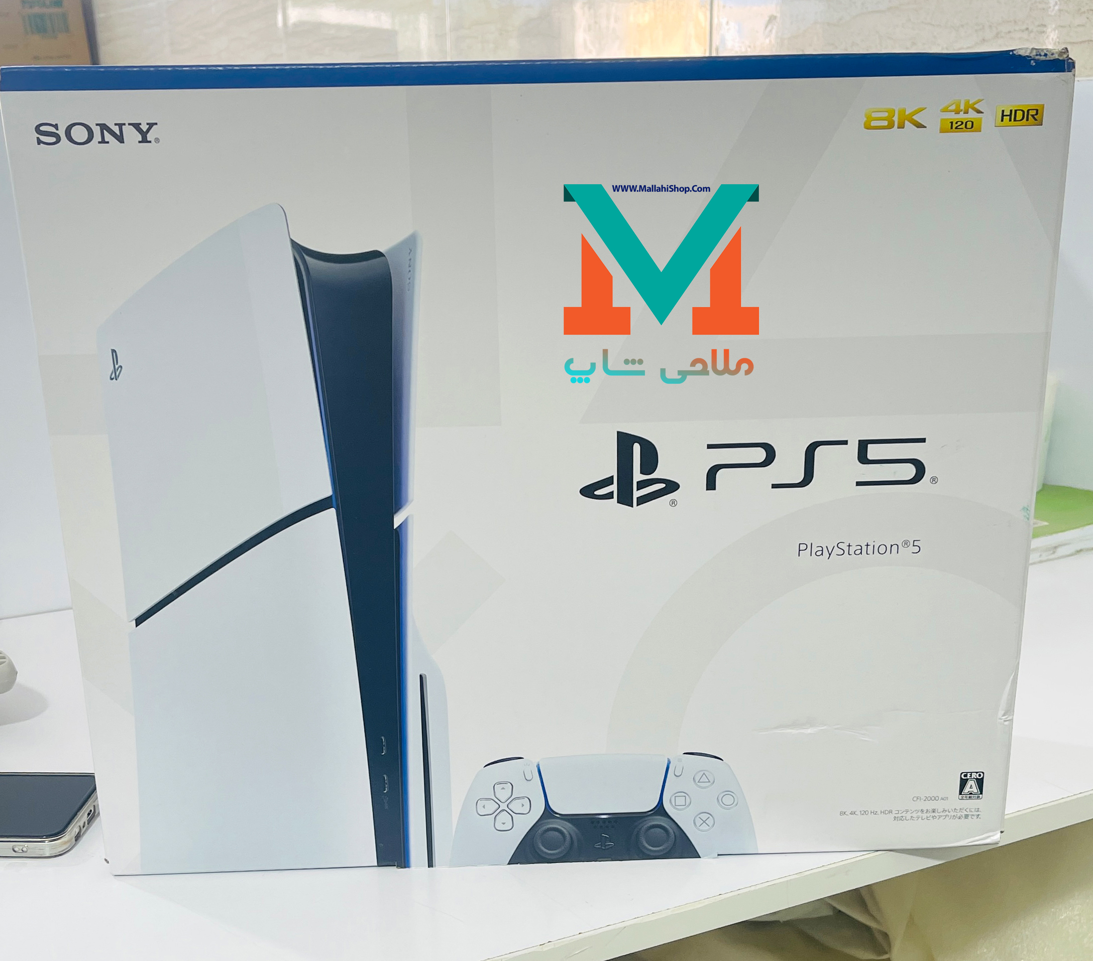 پلی استیشن ۵ اسلیم - استاندارد-ریجن ژاپن -CFI-2000A | ملاحی شاپ